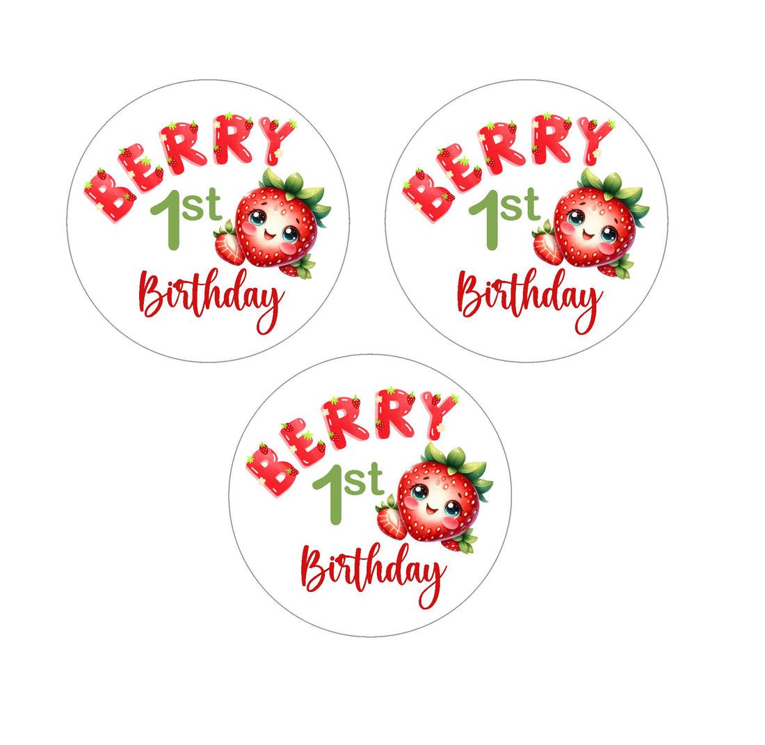 Berry 1st Birthday - Birthday Edible Images - 1st Birthday – A Custom ...