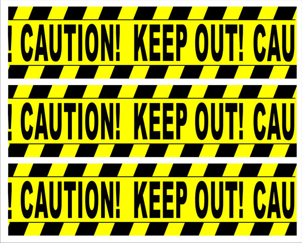 Caution Tape Edible Image Cake Strips – A Custom Cookie