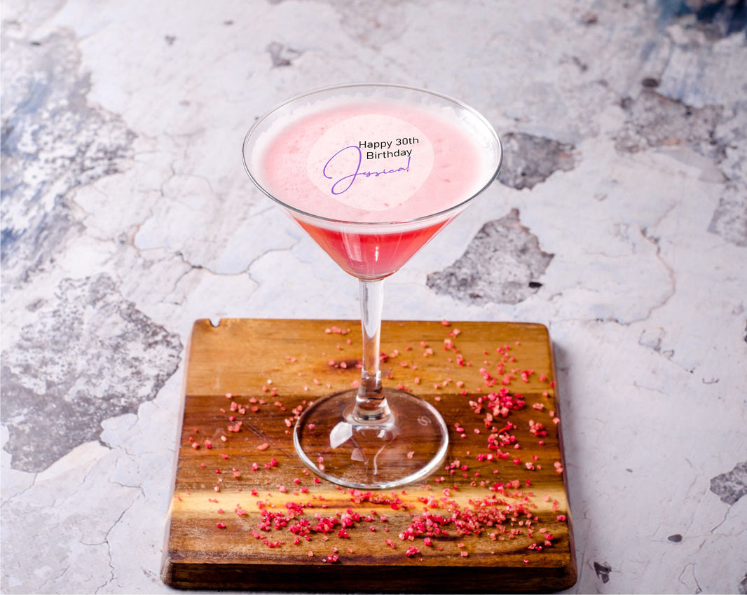 Edible Drink Toppers – A Custom Cookie